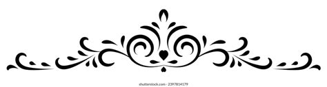 Border Vector Element Vintage Style Decorative Stock Vector Royalty