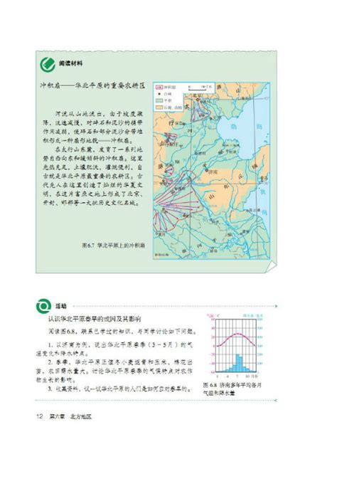 第一节 自然特征与农业5课文部编版八年级地理下册课本书好学电子课本网