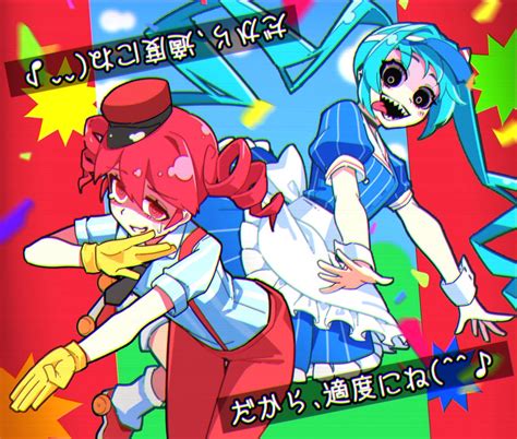 Hatsune Miku And Kasane Teto Vocaloid And 2 More Drawn By Akrun Danbooru
