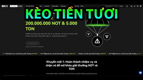 Airdrop Ăn Chia M Token Not và Token Ton Sàn OKX YouTube