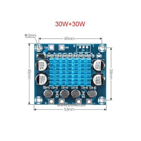 Xh A Hd Digital Audio Mp Amplifier Module V V Dual Channel W Duinolk The Biggest