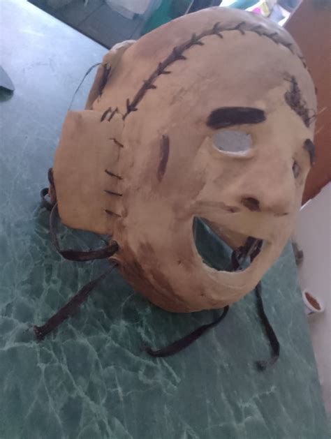Homemade Leatherface Mask Yippee Leatherface Costume Diy Leatherface