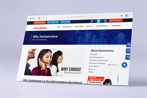 Santa Monica Study Abroad Pvt Ltd Web Design