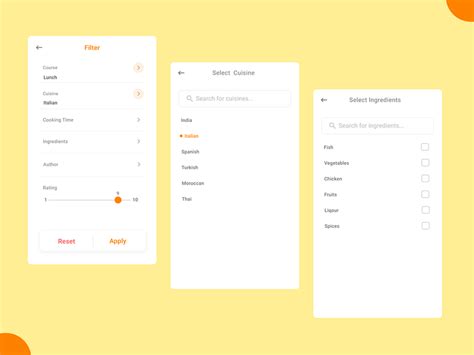 Filter Ui Designs Themes Templates And Downloadable Graphic Elements