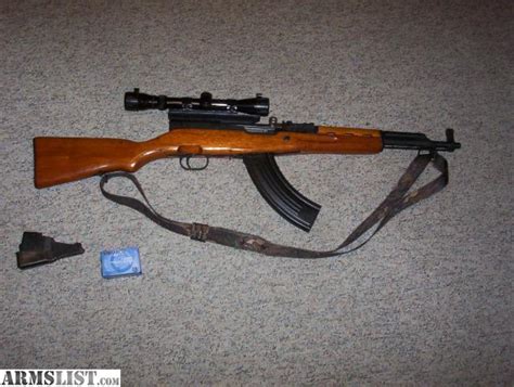 Armslist For Sale Wood Stock Sks W Scope And Banana Clip
