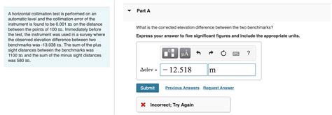 Solved A Horizontal Collimation Test Is Performed On An Chegg Com