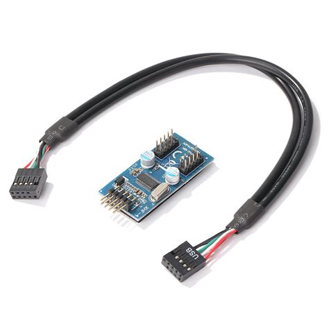 Encabezado Usb Usb 20 Hub Header Motherboard 9 Pin A Dual 9 Pin Usb