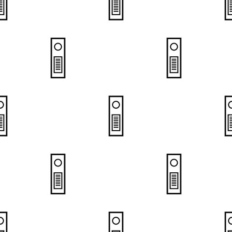 Seamless Pattern With Folder For Documents On White Background File Protection Data Security