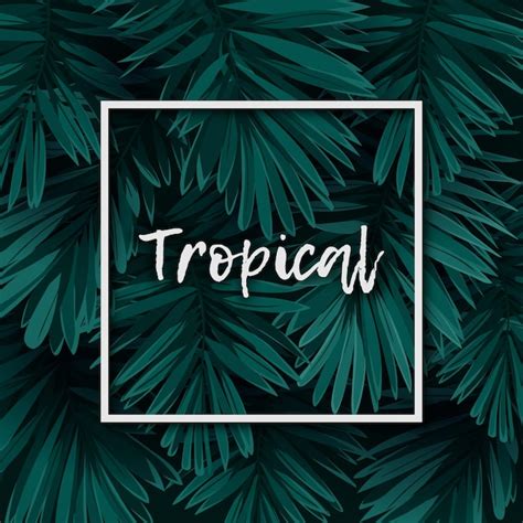 Premium Vector Summer Plant Leaf Background