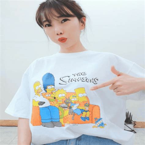 데일리룩 💛심슨티셔츠💛 에이블리