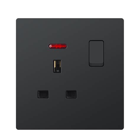 Viswe Wall Socket 3 Pin Socket 13a Socket 250v 86 86mm Plastic Panel