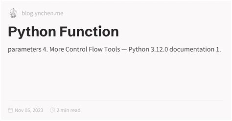 Python Function