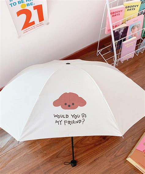 고블린샵 귀여운 양산 암막 캐릭터 우양산 곰돌이 Uv 자외선차단 소형 미니 경량 3단 여름 양우산