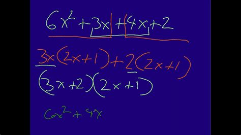 Factoring By Grouping Youtube