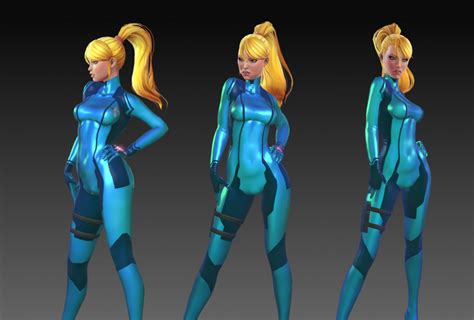 88 Beautiful Zero Suit Samus 3d Model Free Mockup