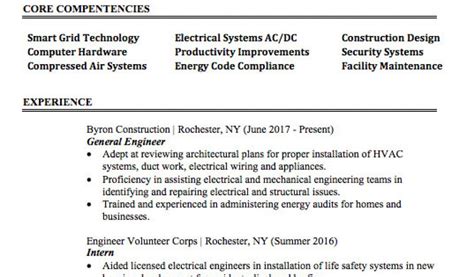 Construction Planning Engineer Resume Sample Engineering Resume Sample
