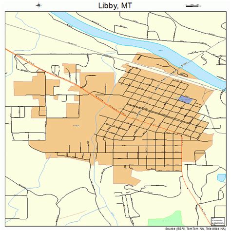 Libby Montana Street Map 3043450