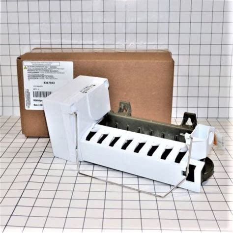 Whirlpool Ice Maker Assembly 4317943 Ice Maker With Arm And Wire Harness