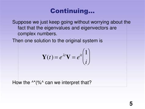 Ppt Complex Eigenvalues Powerpoint Presentation Free Download Id 998474