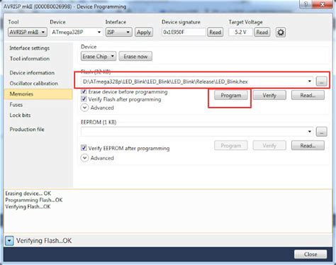 How To Program ATmega P Using ATMEL Studio AVR ISP MKII Ee Diary