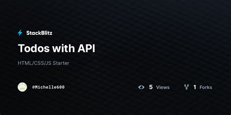 Todos With Api Stackblitz