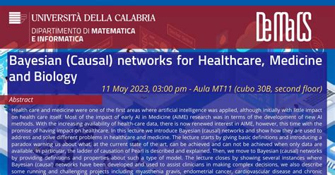 2023 Bayesian Causal Networks For Healthcare Medicine And Biology