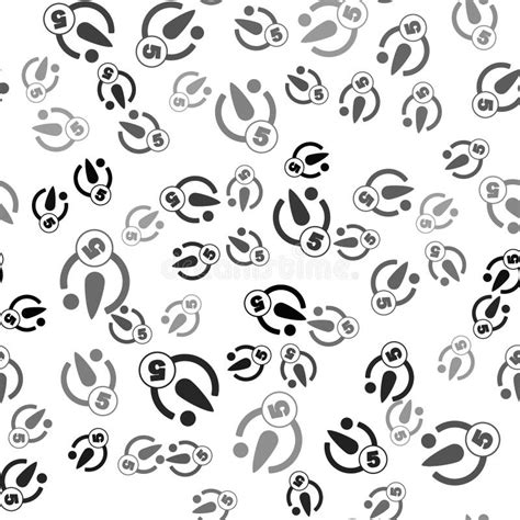 Black Camera Timer Icon Isolated Seamless Pattern On White Background