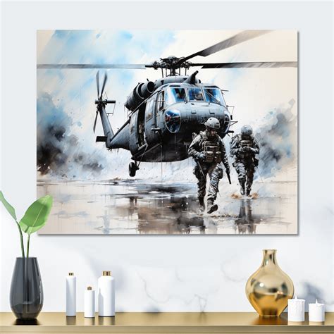 designart military meticulous preparation ii army metal art print