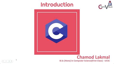 C By Chamiviews Part 01 Introduction Youtube