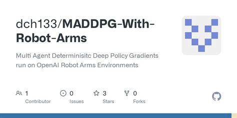 MADDPG With Robot Arms Maddpg Experiments Train Py At Master Dch133