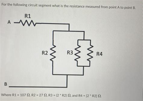 For The Following Circuit Segment What Is The