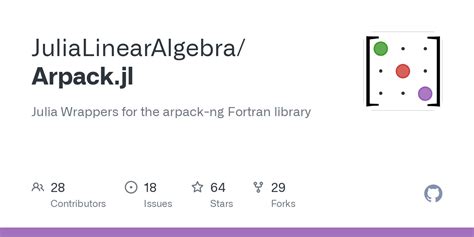Github Julialinearalgebraarpackjl Julia Wrappers For The Arpack Ng