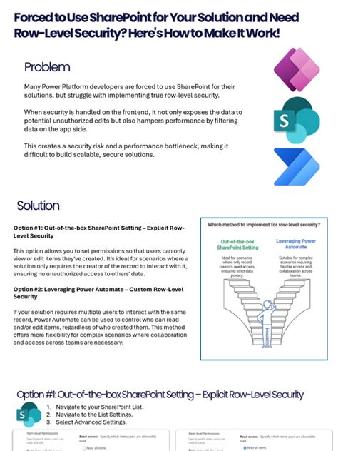 Sharepoint Row Level Security Pdf Share Point Information Science