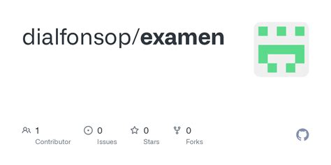 GitHub Dialfonsop Examen