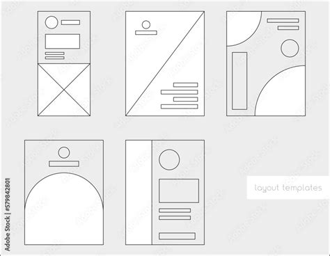 Grid Layout Templates For Banner Design Flyers Poster Label Designs