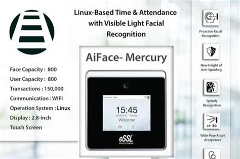 Face Recognition Essl Ai Face Mercury At ₹ 6220 Piece Biometric Time