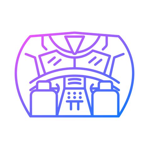 Cockpit Generic Gradient Outline Icon