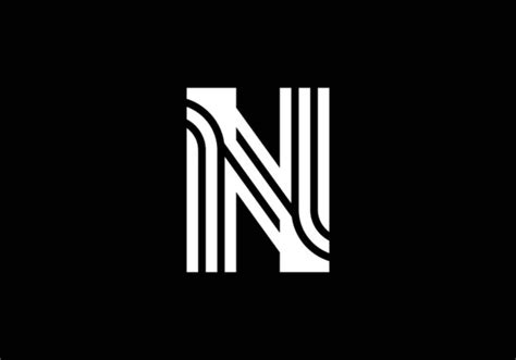 N Logo Lines ภาพเวกเตอร์สต็อก N Logo Lines ภาพประกอบที่ปลอดค่าลิขสิทธิ์