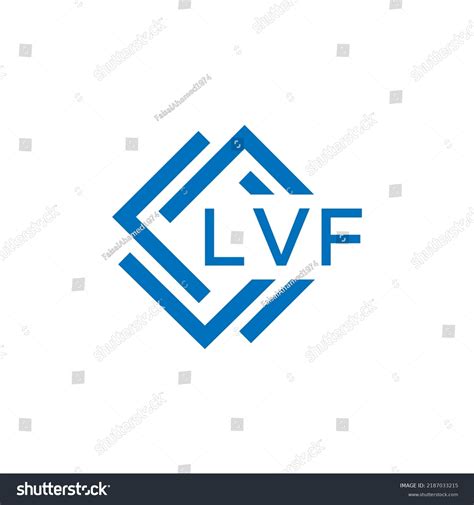 Lvf Letter Logo Design On White Stock Vector Royalty Free 2187033215