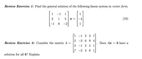 Solved Review Exercise Find The General Solution Of The Chegg