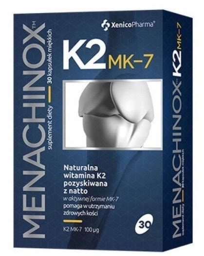 Menachinox K2 MK 7 suplement diety 30 kapsułek Sklep EMPIK