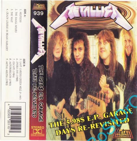 Metallica The 598 Ep Garage Days Re Revisited Encyclopaedia
