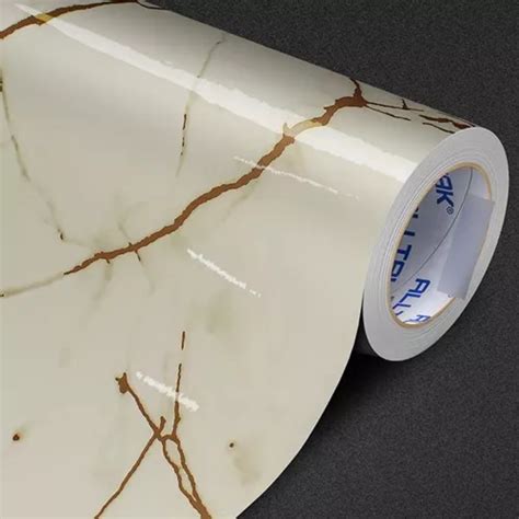 Vinil Adesivo Envelopamento M Rmore Crema Marfil Larg Cm