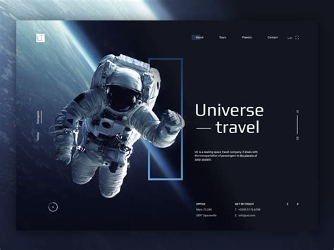 Free Design Materials 30 Incredible Space Themed Website Ui Designs