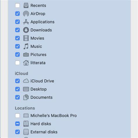 how to modify the mac finder sidebar