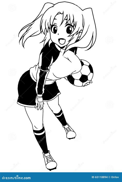 Football Soccer Girl Goalkeeper Stock Vector Illustration Of Logo