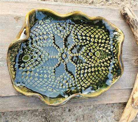 Ceramiczna Patera C157 Ręcznie Wykonane ღ art Madam pl