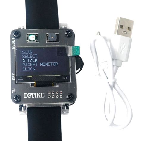 Носимая макетная плата Deauther Watch Se Wristband Esp8266 со