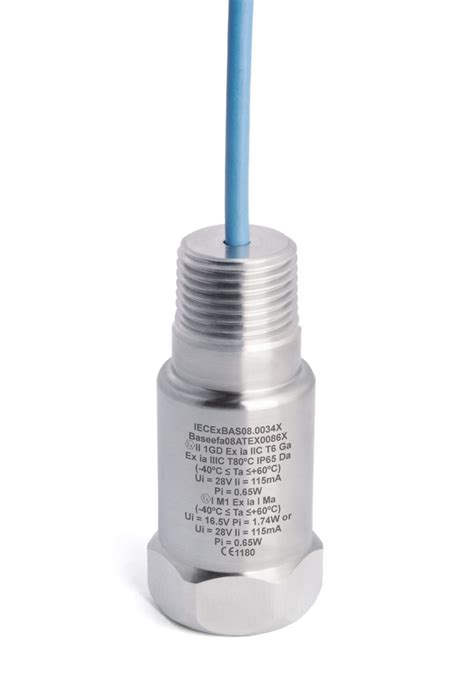 HS 420I M Terminal Head Exit Integral FR Cable Intrinsically Safe Accelerometer Hansford