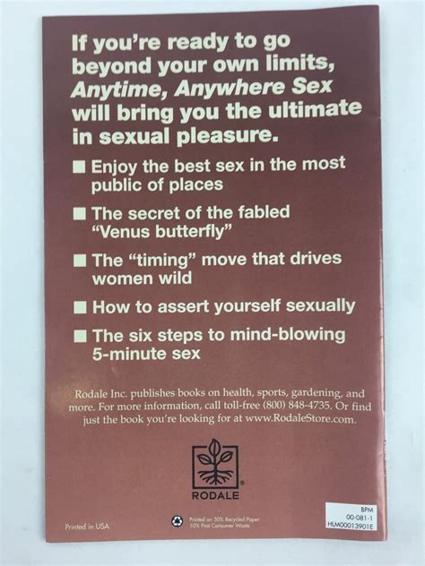 Anytime Anywhere Sex EBay